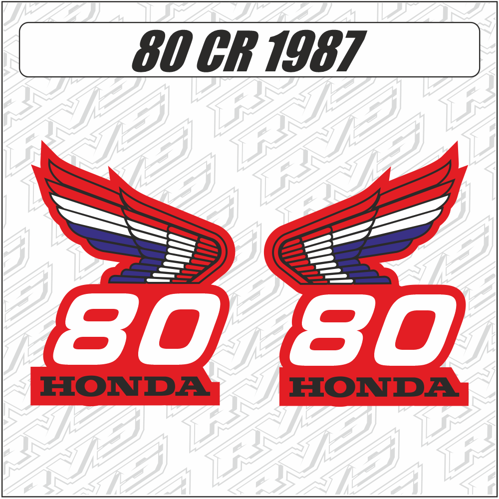 Kit déco Honda 80 CR 1987