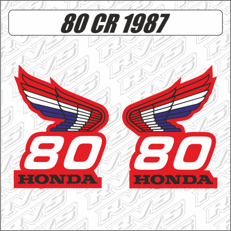 Kit déco Honda 80 CR 1987