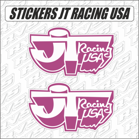 Stickers JT Racing USA 5 rose