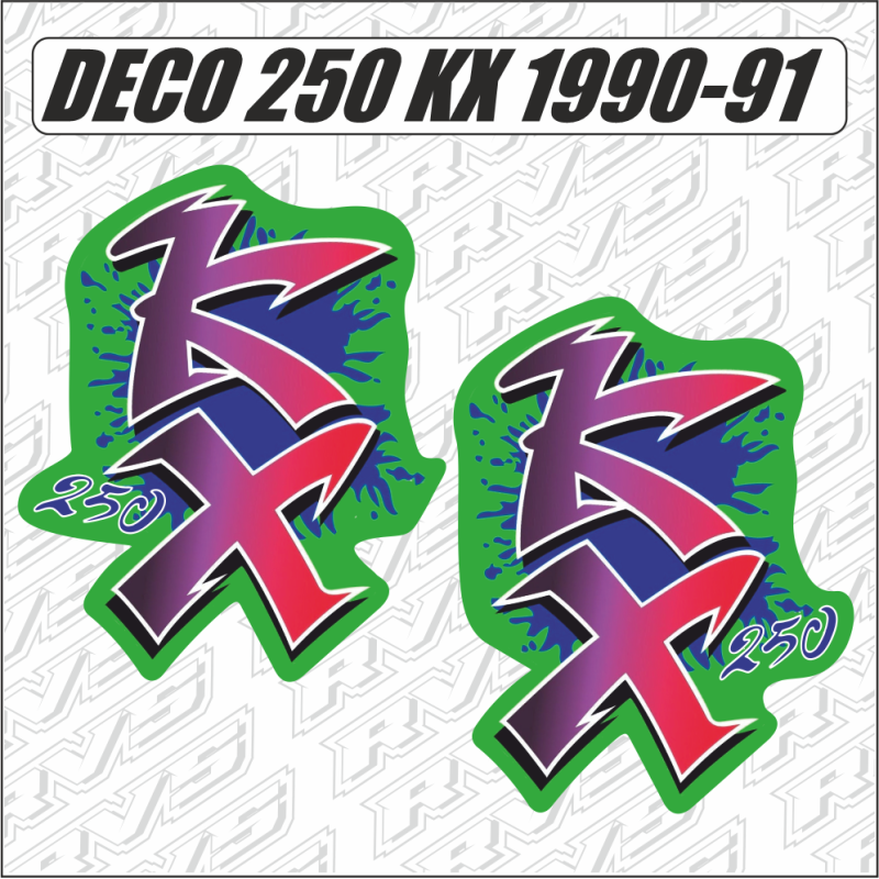 Kit déco KAWASAKI - KX - KXF - SRX800 - GODIER GENOUD