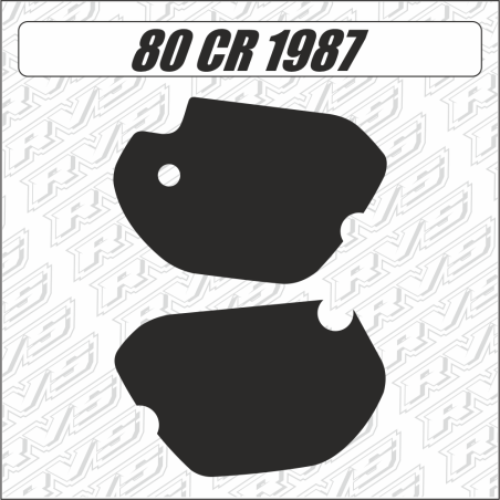 Fonds de plaques Honda 80 CR 1987