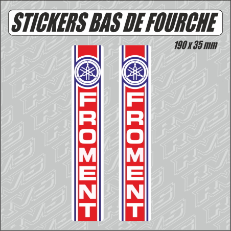 Sticker bas de fourche YAMAHA FROMENT